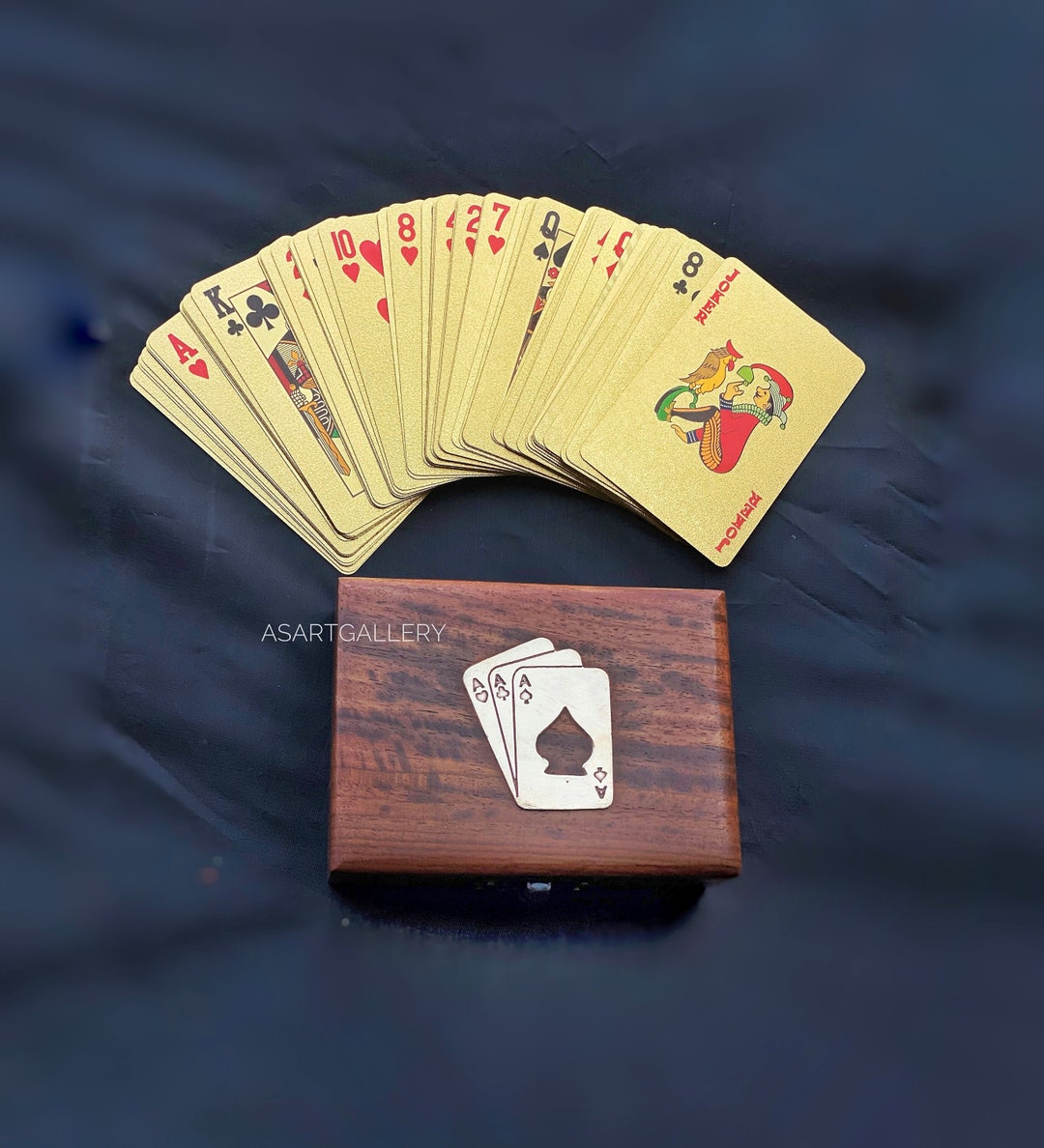 Luxury Playing Cards Set in Premium Rosewood Box – Personalized Men’s ...