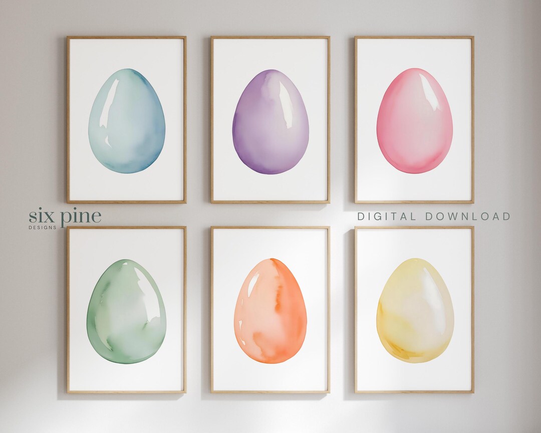 Easter Digital Art - Easter Egg Art - Easter Decorations - Spring Wall ...