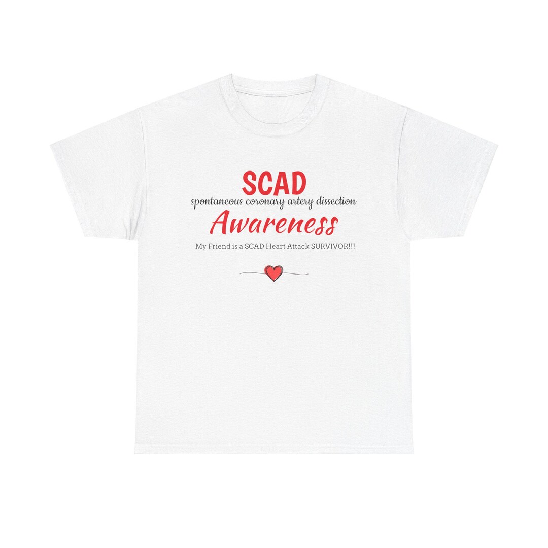 SCAD Awareness Heavy Cotton Tee (friend) - Etsy