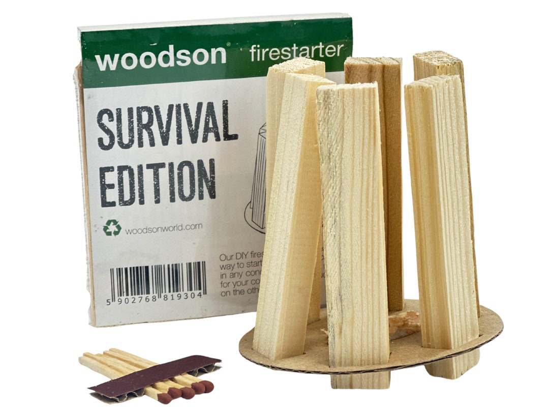 Kids Forest School Survival Kit: Firestarter Set With Wood, Kindling ...