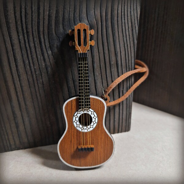 Miniature Guitar With Case - Etsy