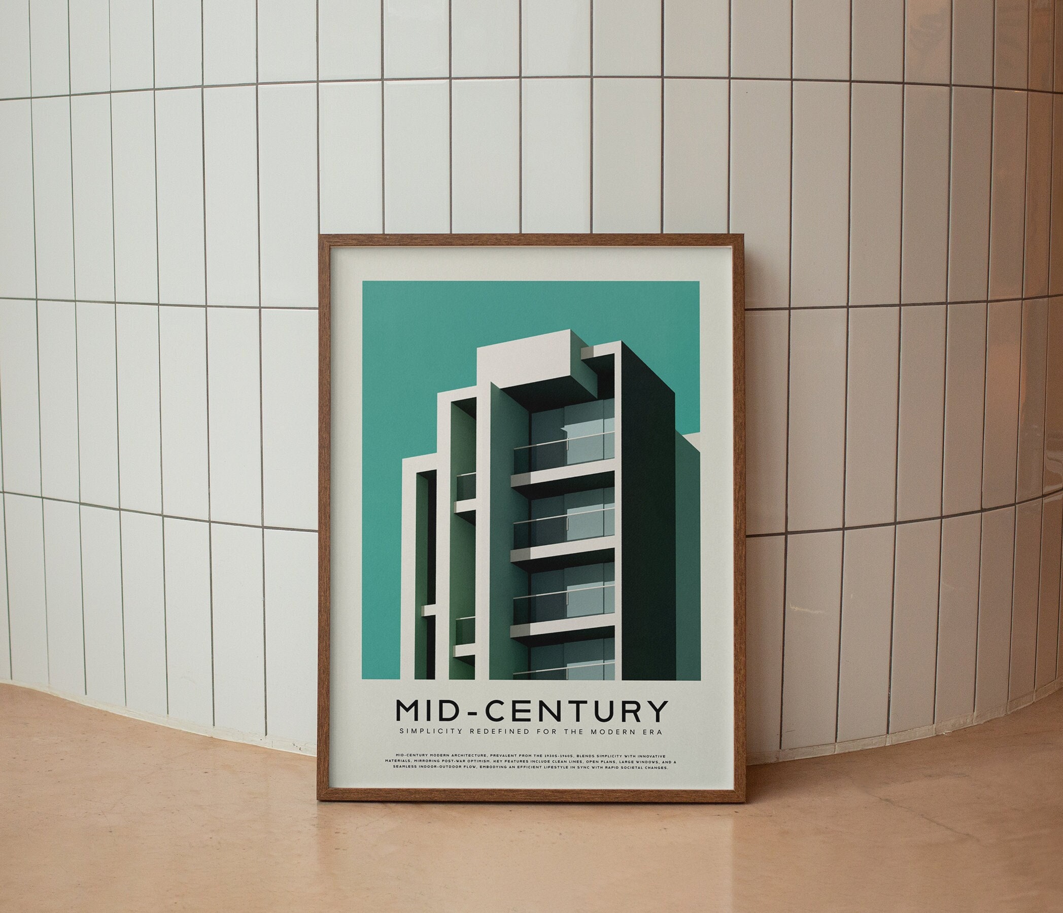 Mid-century Modern Art Print Modern Architecture Poster - Etsy