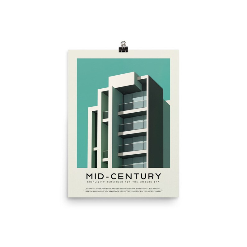 Mid-century Modern Art Print Modern Architecture Poster - Etsy
