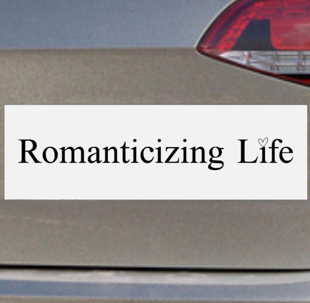Romanticizing Life Car Sticker & Car Magnet | Cute Elegant and Classy ...