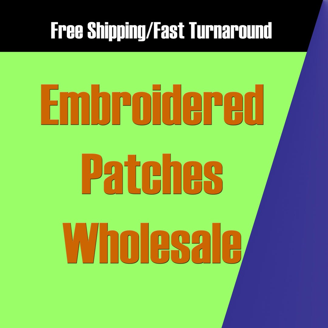 Personalized Embroidered Patches, Sizes up to 14 Inches, Iron On/sew On ...