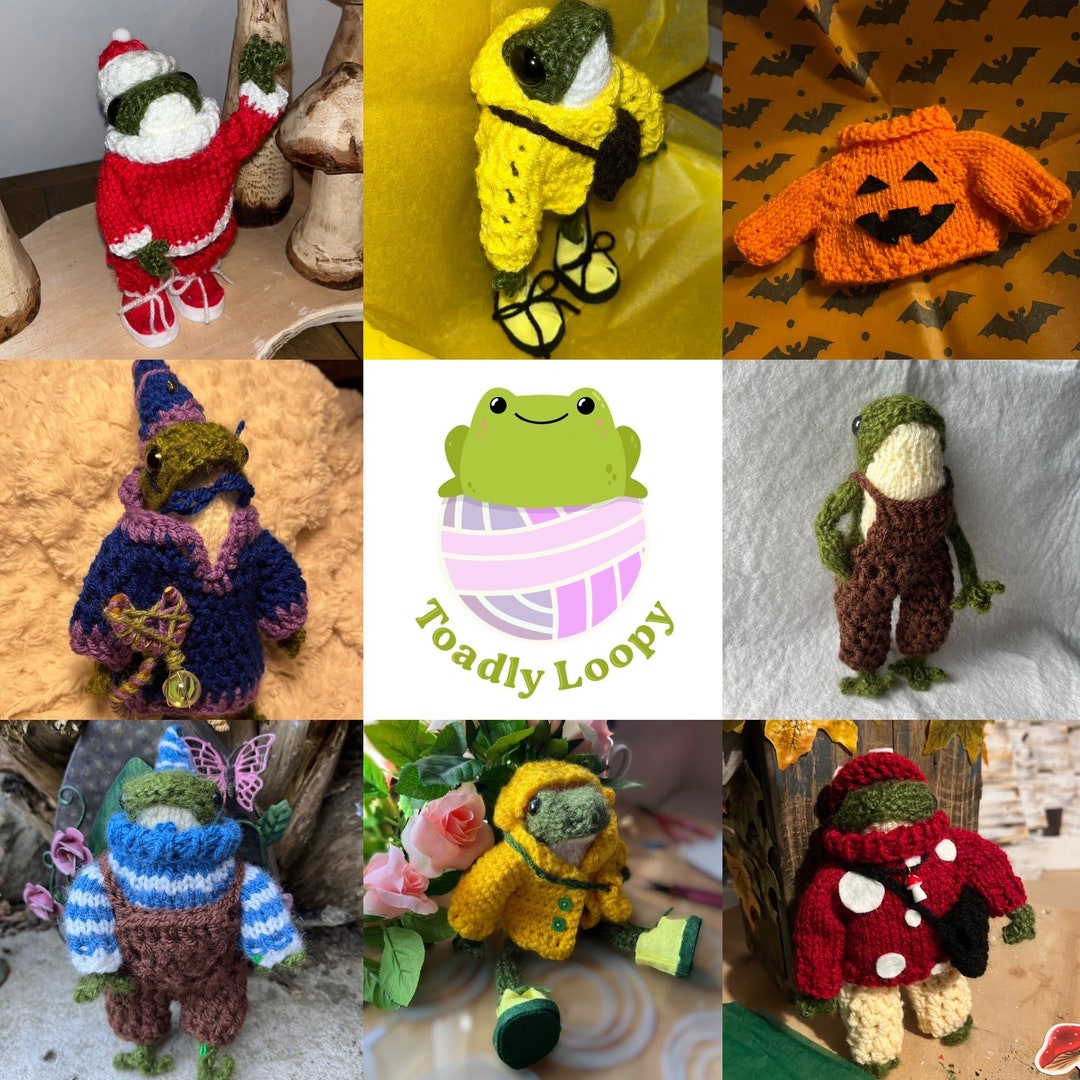 DELUXE Knitted Frog Bundle - Etsy