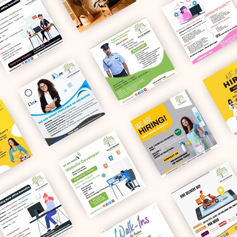 100 we Are Hiring Photoshop Templates: Perfect for Instagram, Facebook ...