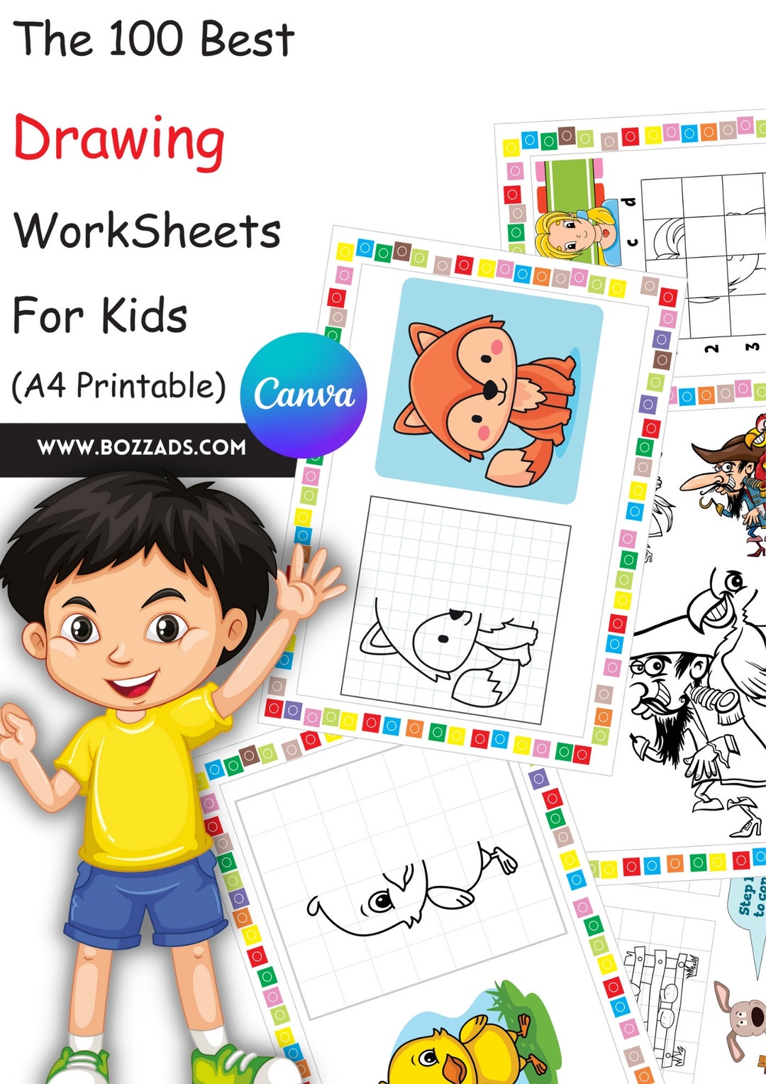 Drawing Book for Kids: Encourage Creativity With Canva Templates ...