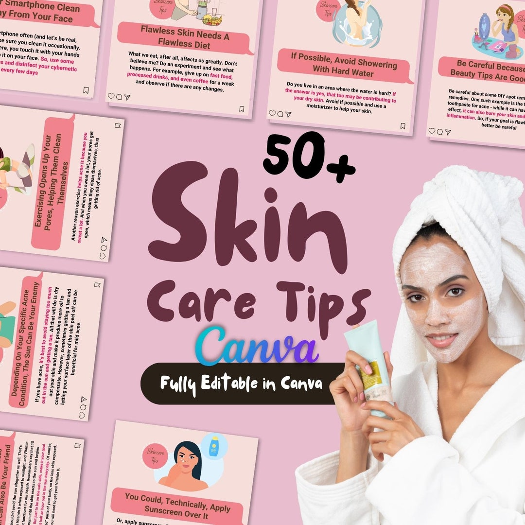 Skincare Templates: Canva Templates for Spa, Lash Tech, Instagram ...
