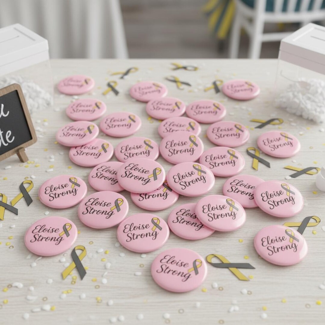 Custom Awareness Buttons for Cancer Walks | Team Name Pins for ...