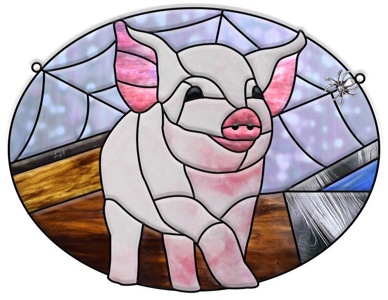 PIG Spirit Animal Stained Glass Pattern Number 15 in the Spirit Animal ...