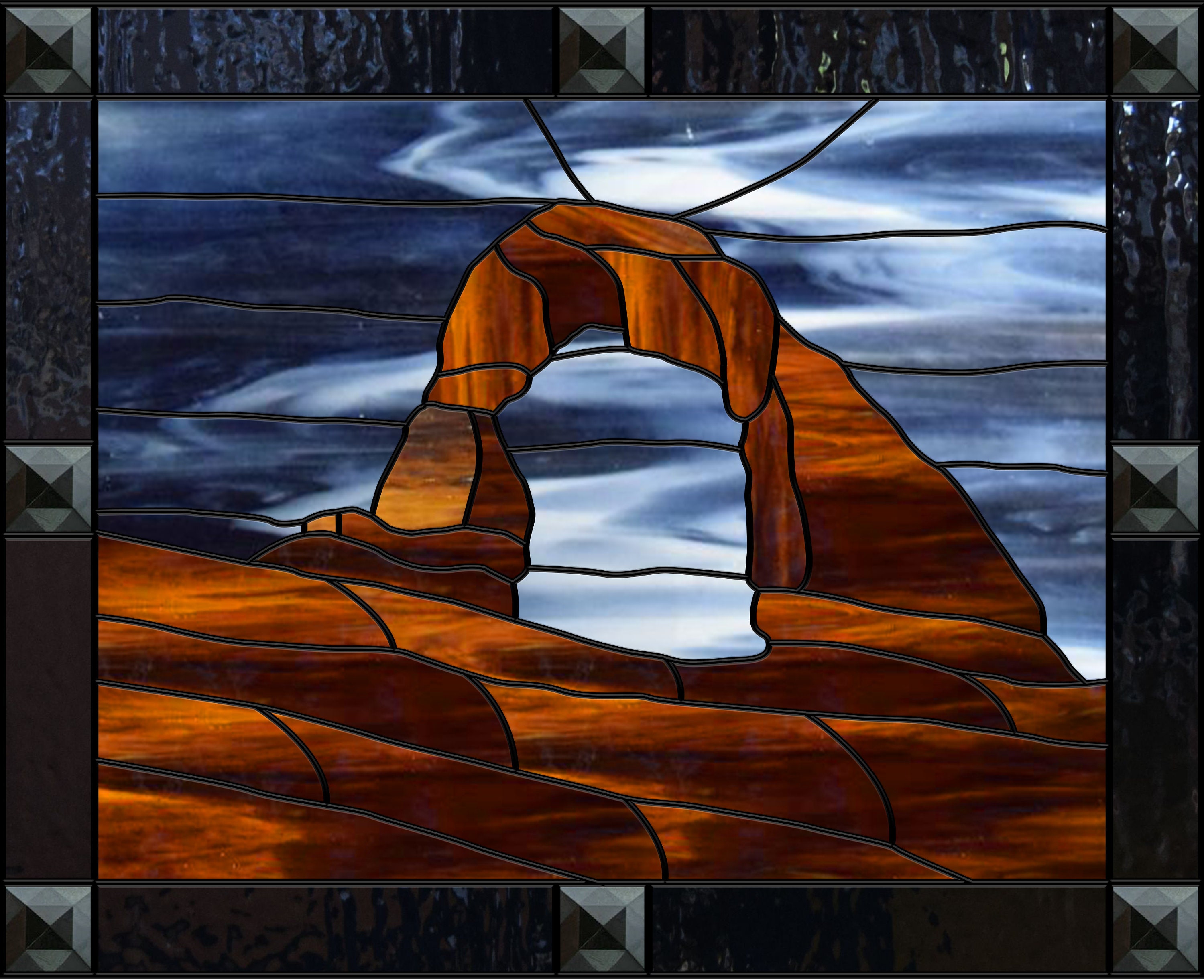 Utah Arches Stained Glass Pattern - Etsy