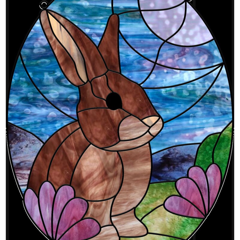 Rabbit Mosaic - Etsy