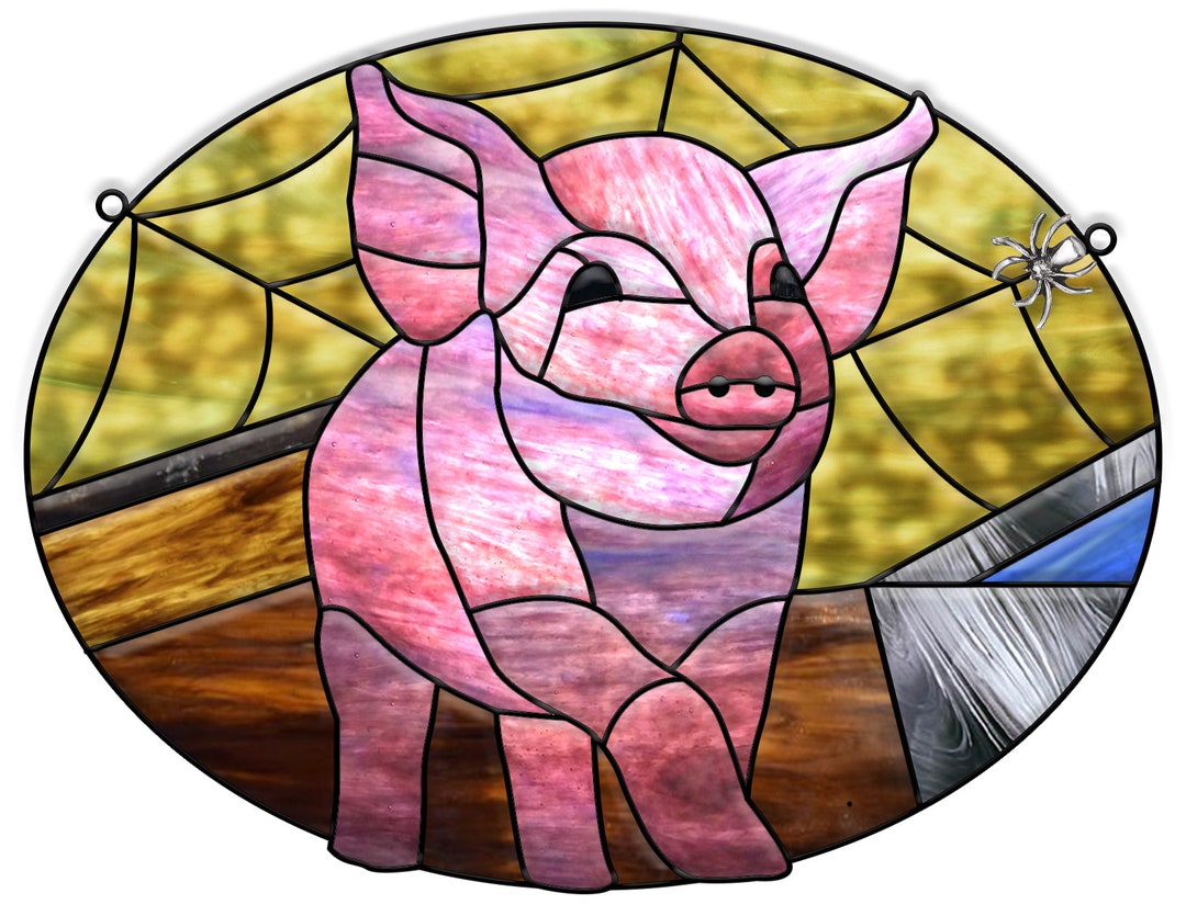 PIG Spirit Animal Stained Glass Pattern - Number 15 in the Spirit ...
