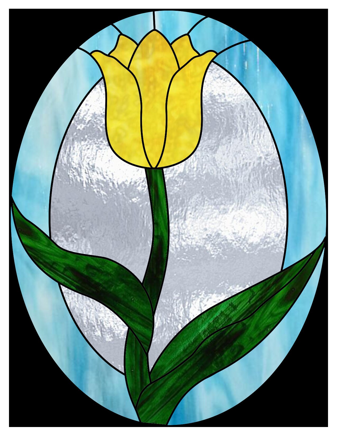A TULIP Booklet - 3 Variations of a Tulip Stained Glass Pattern - Etsy