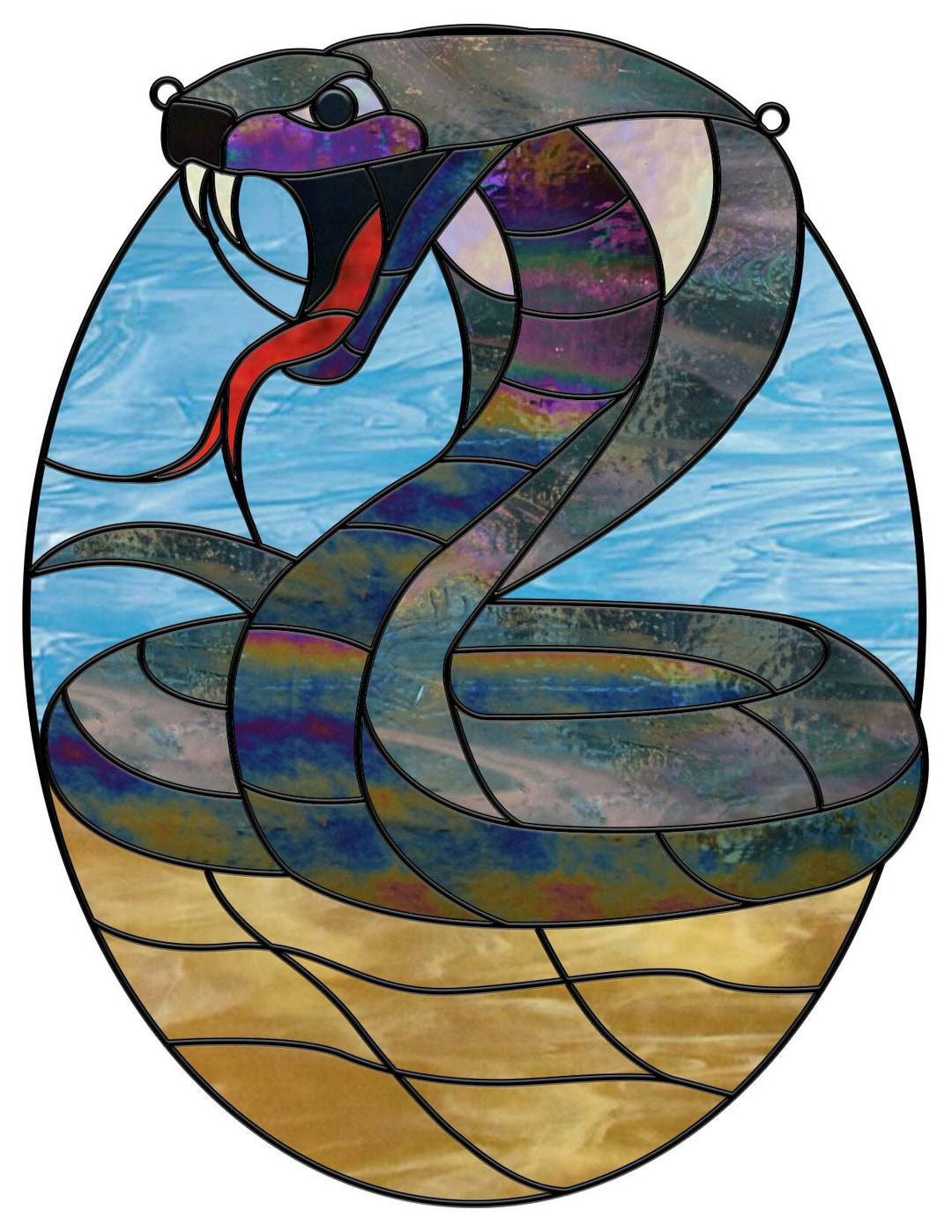 SNAKE Spirit Animal Stained Glass Pattern - Number 4 in the Spirit ...