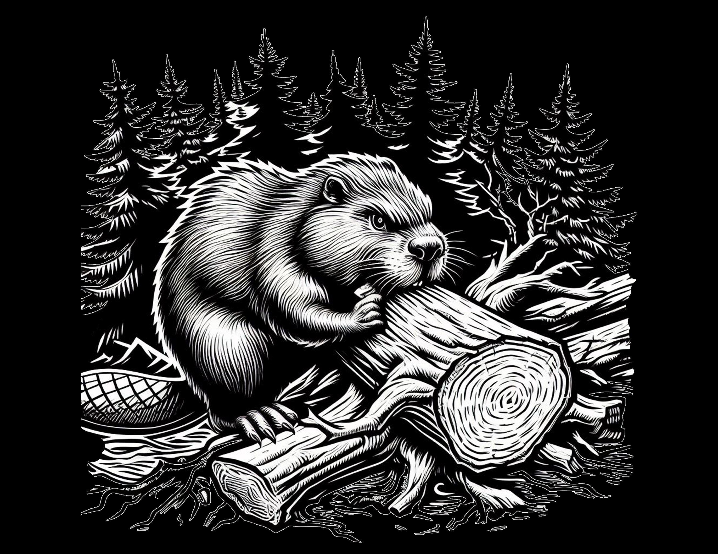 Beaver Beavers Football Mascot Logos Let's Go Beavers Text SVG & PDF ...