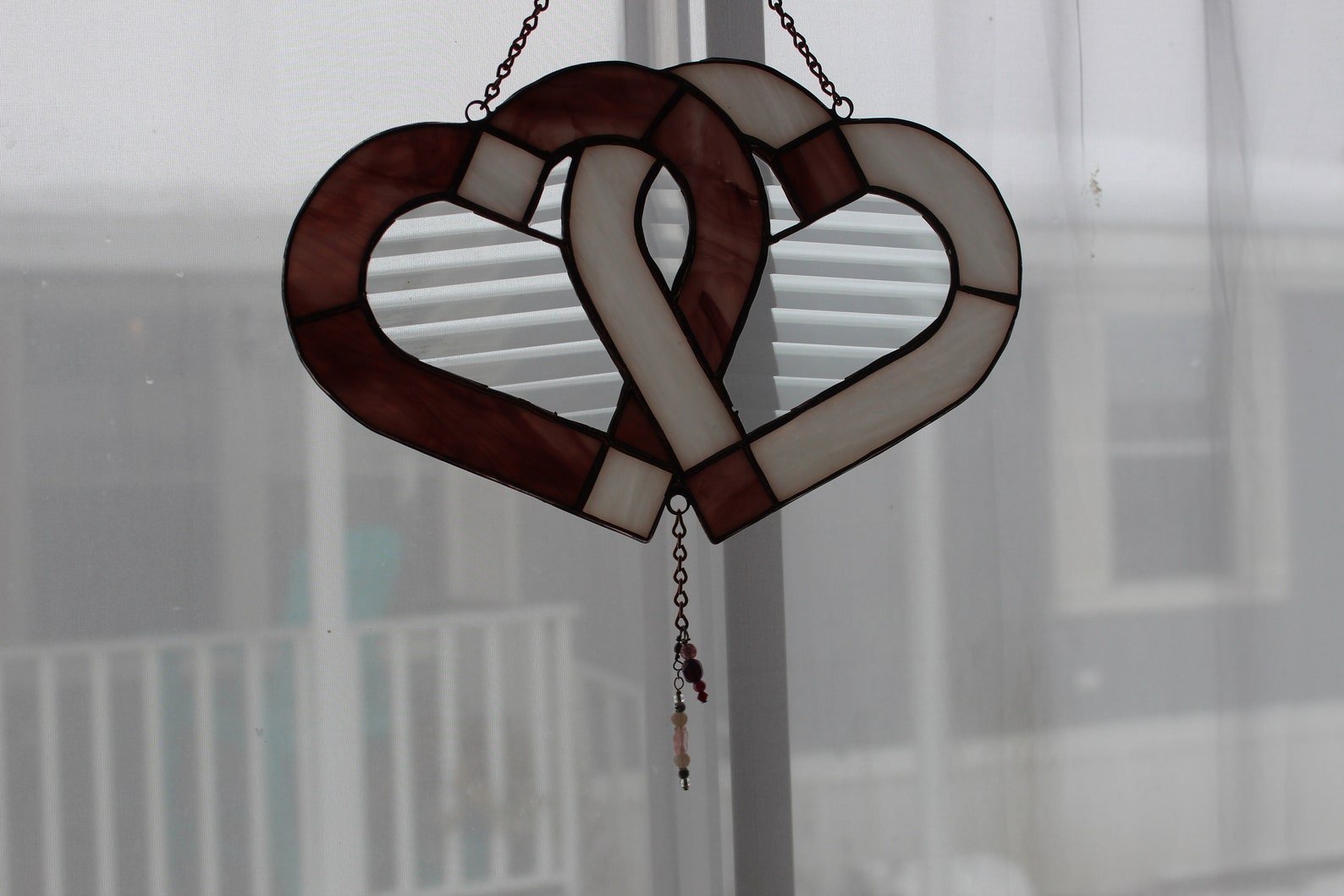 Interlocking Heart Stained Glass Pattern and Fan Lamp Pattern - 2 ...