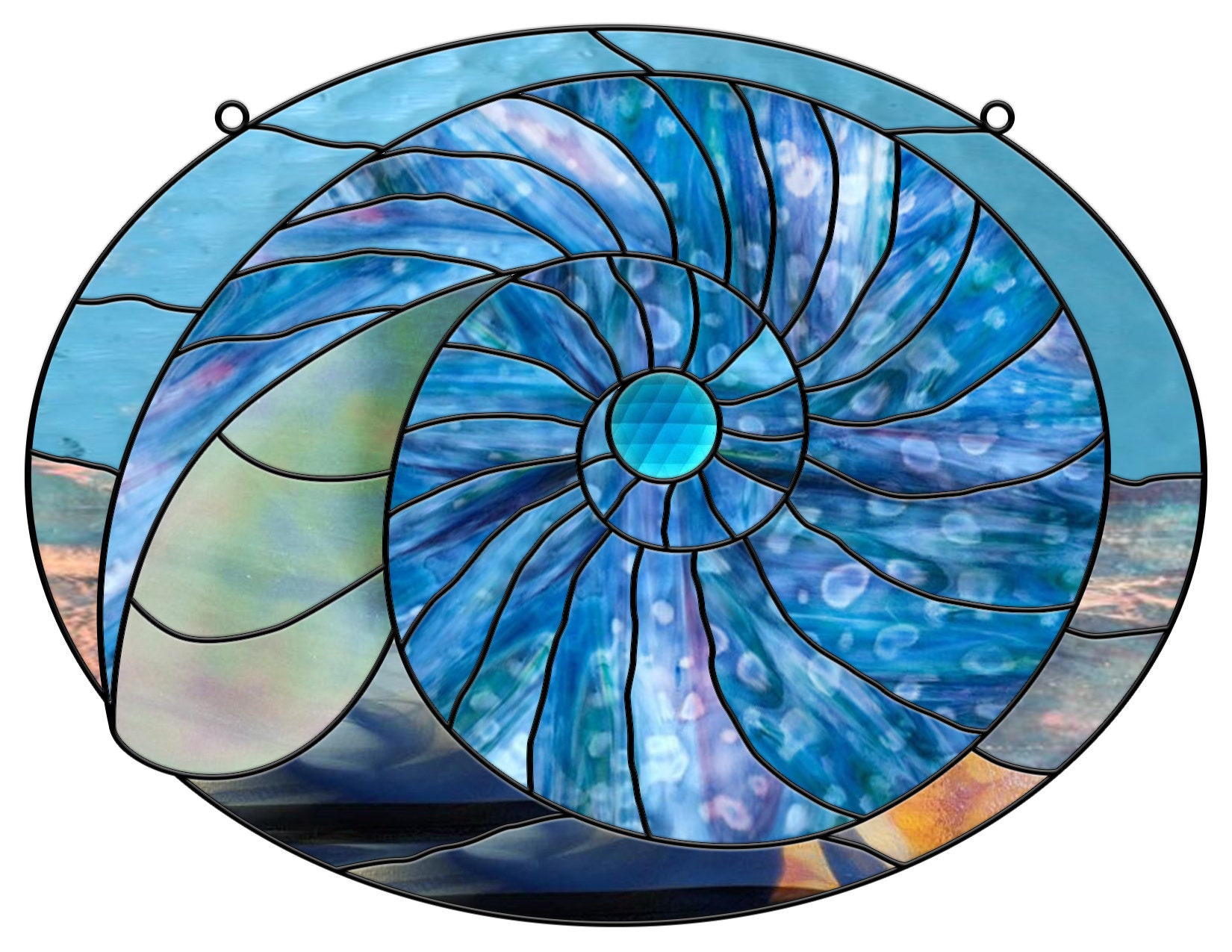 NAUTILUS Spirit Animal Stained Glass Pattern - Number 17 in the Spirit ...