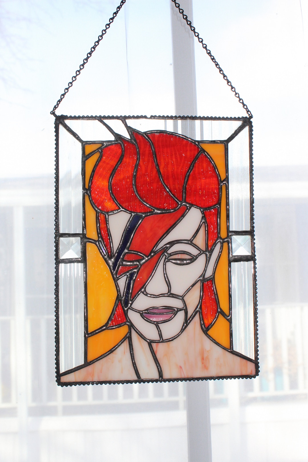 Ziggy Stardust Stained Glass Pattern - David Bowie - Etsy