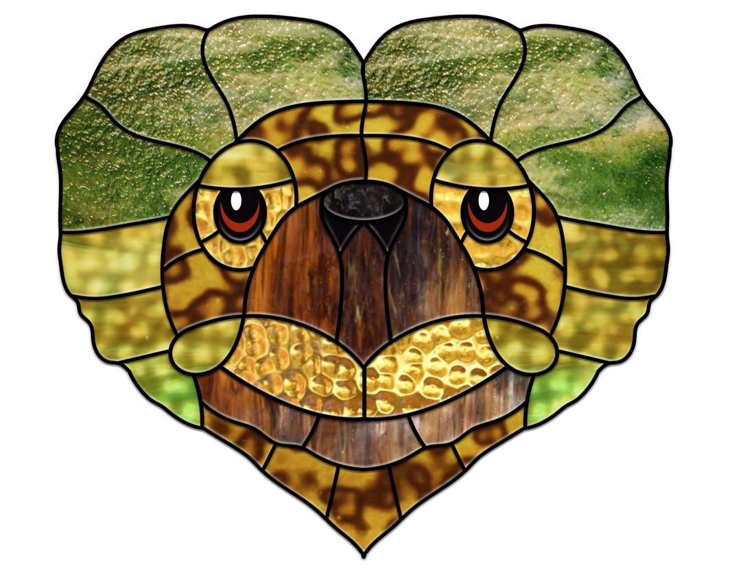 TORTOISE Stained Glass Pattern 35 in the animals of the Heart Series by ...