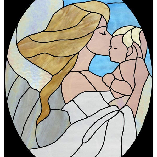 Stained Glass Baby Head - Etsy