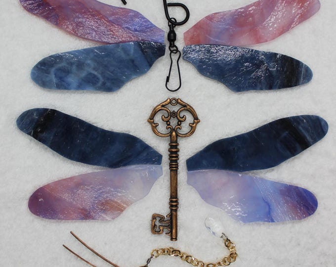 Dragonfly Key Stained Glass Spinner KIT - DIY 3-D Suncatcher - Kit ...