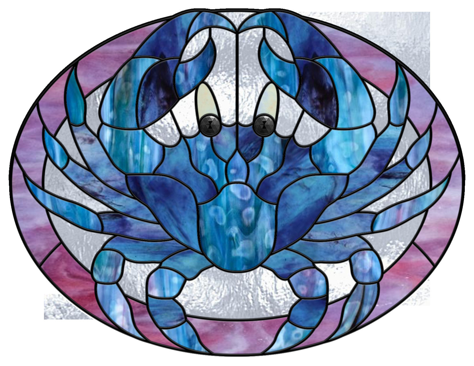 CRAB - Spirit Animal Stained Glass Pattern - Number 28 in the Spirit ...