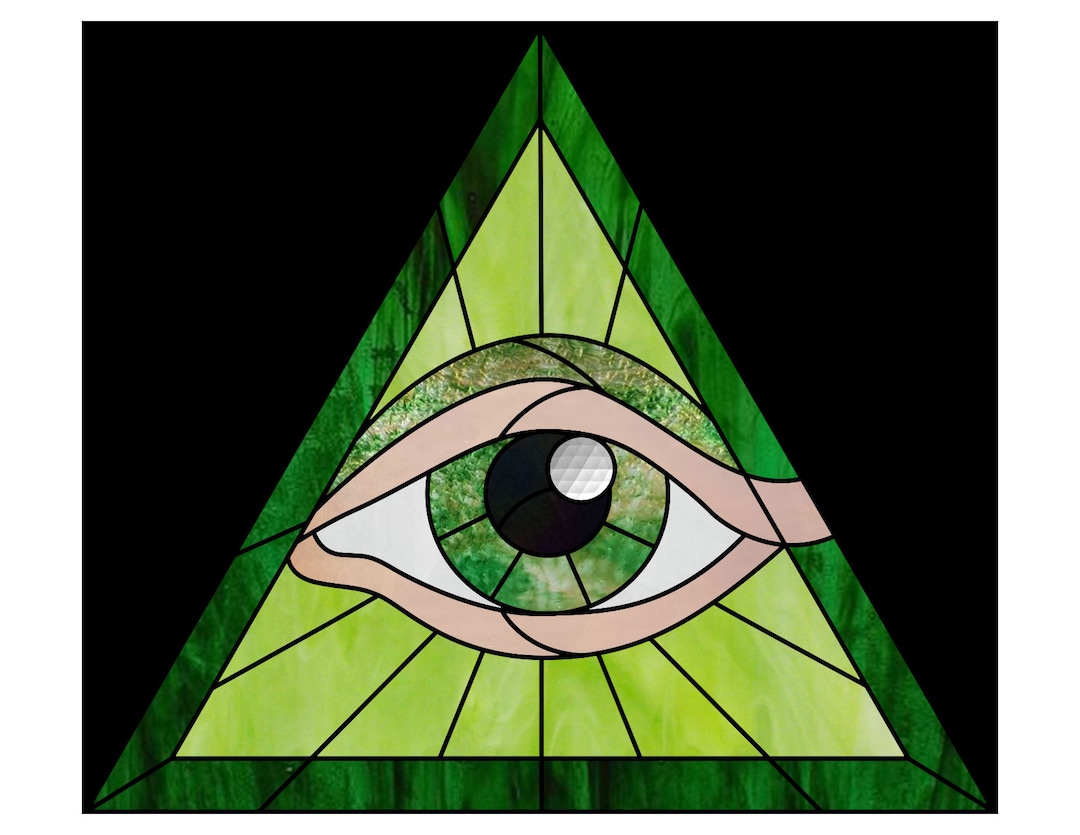 Eye of Providence - All-seeing Eye Stained Glass Pattern - Cricut ...