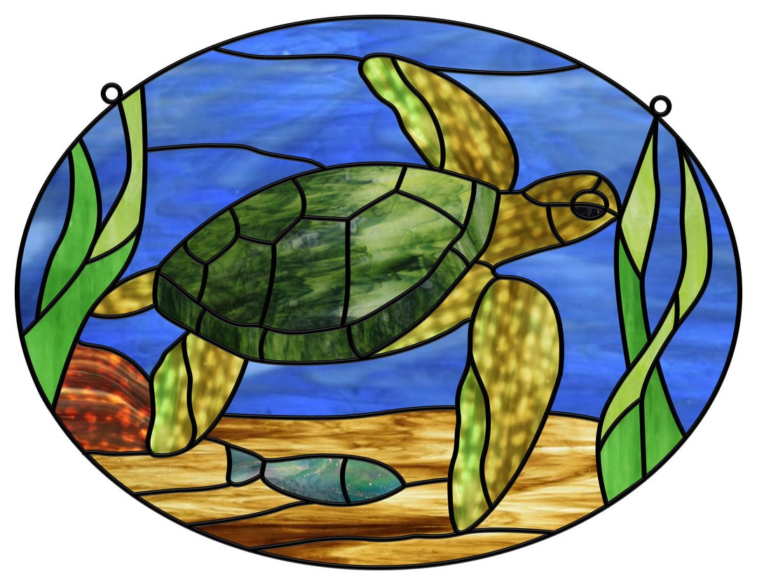 SEA TURTLE - Spirit Animal Stained Glass Pattern - Number 10 in the ...