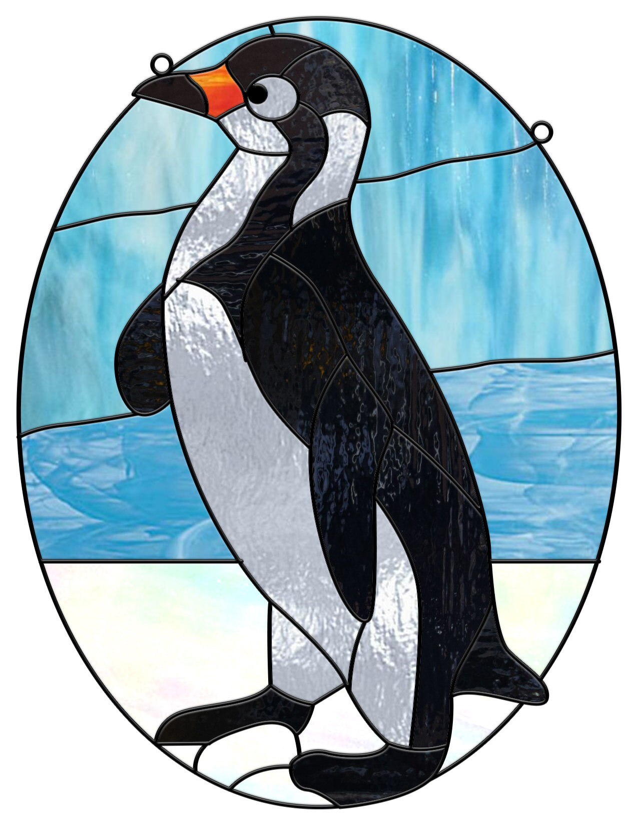 PENGUIN Spirit Animal Stained Glass Pattern - Number 16 in the Spirit ...