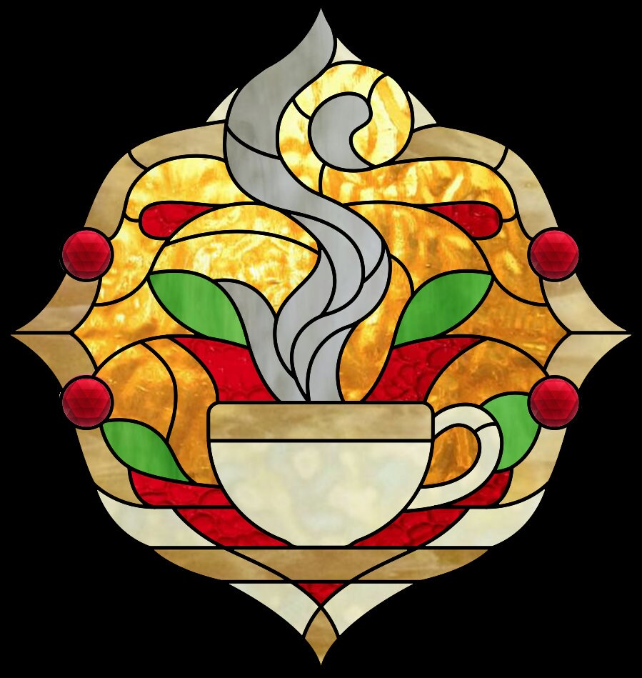 Cup O Coffee Stained Glass Pattern - Etsy