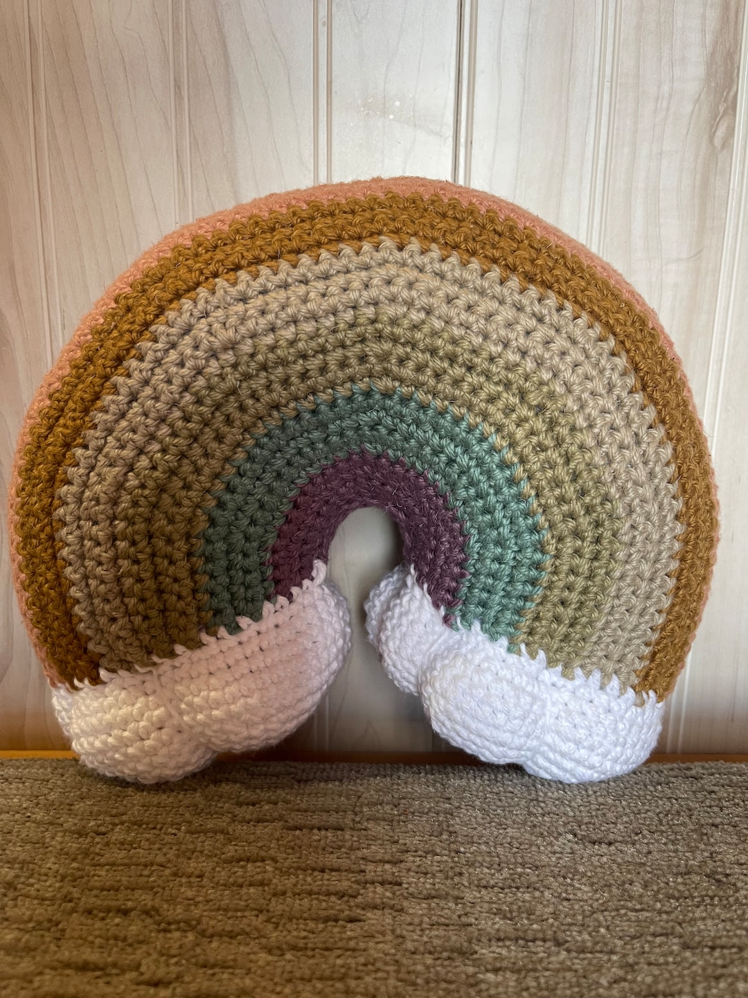 Crochet Rainbow Plushie With Clouds - Etsy