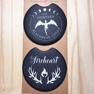 Car Coasters | Throne of Glass (TOG) | the Thirteen | Fireheart | House ...