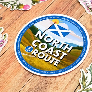 North Coast 500 Sticker, Scotland NC500, Waterproof Vinyl, Scottish ...