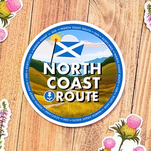 North Coast 500 Sticker, Scotland NC500, Waterproof Vinyl, Scottish ...