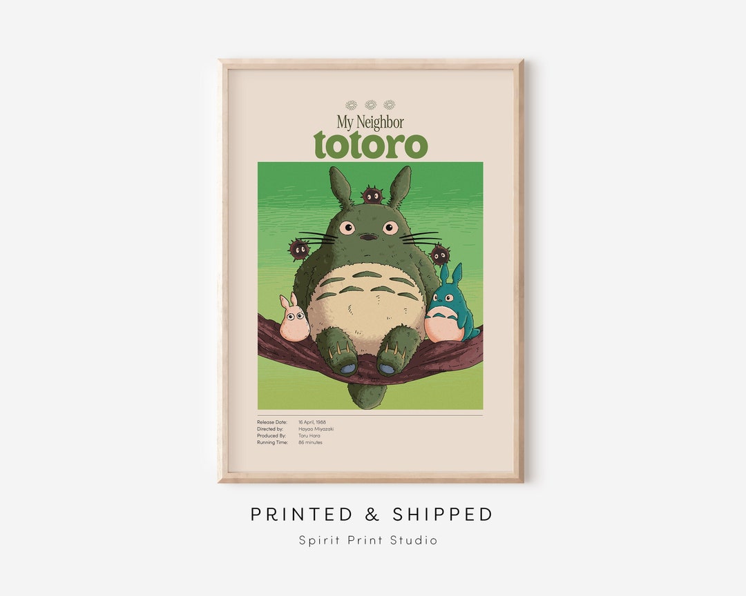 Studio Ghibli Poster, Studio Ghibli Decor Gifts, Studio Ghibli Art ...