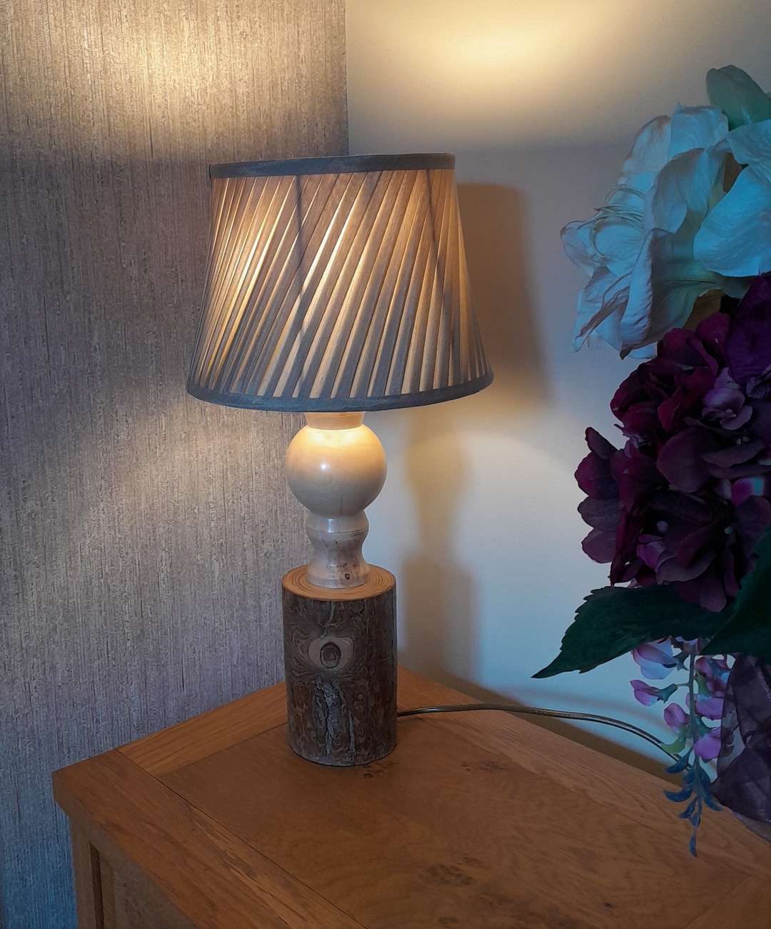 Wooden Table Lamp Base Turned Wood Lamp Base Lamp for Lounge - Etsy UK