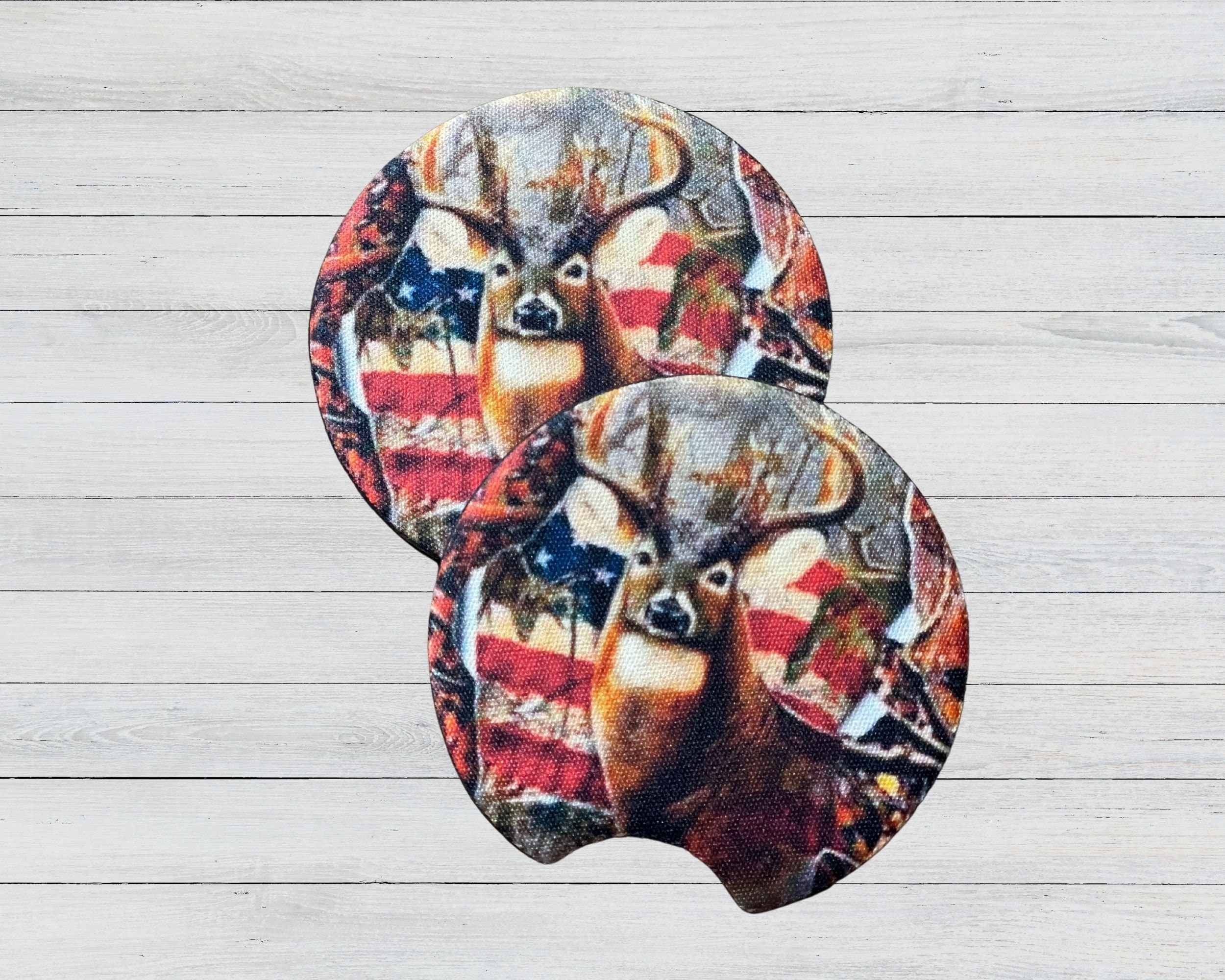 American Car Coaster USA Car Coaster Deer Car Coaster Buck Car Coaster ...