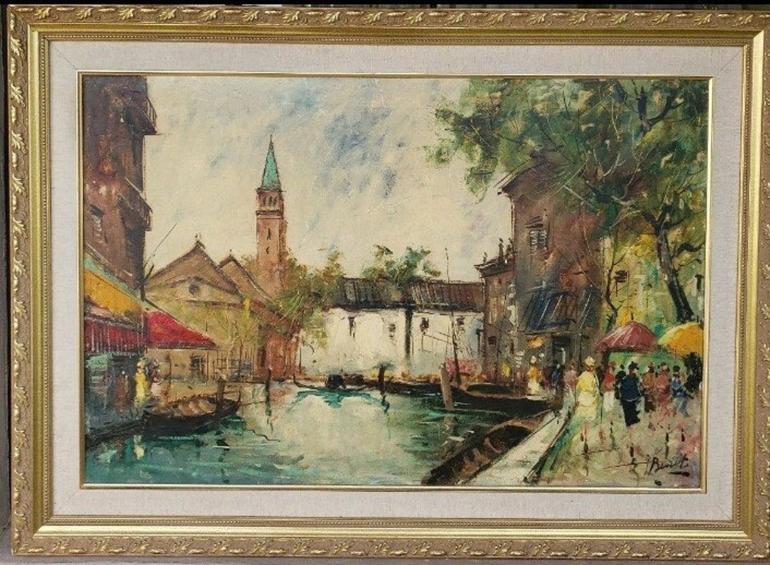 Benet Vintage Oil Impressionist on Canvas Signed Original - Etsy