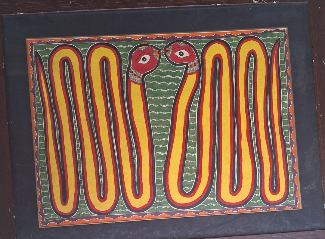 Baua Devi the Kiss Circa 1960s Original Vintage Ink Painting - Etsy