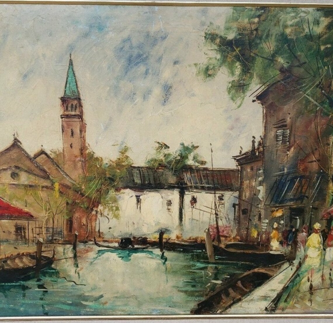Benet Vintage Oil Impressionist on Canvas Signed Original - Etsy