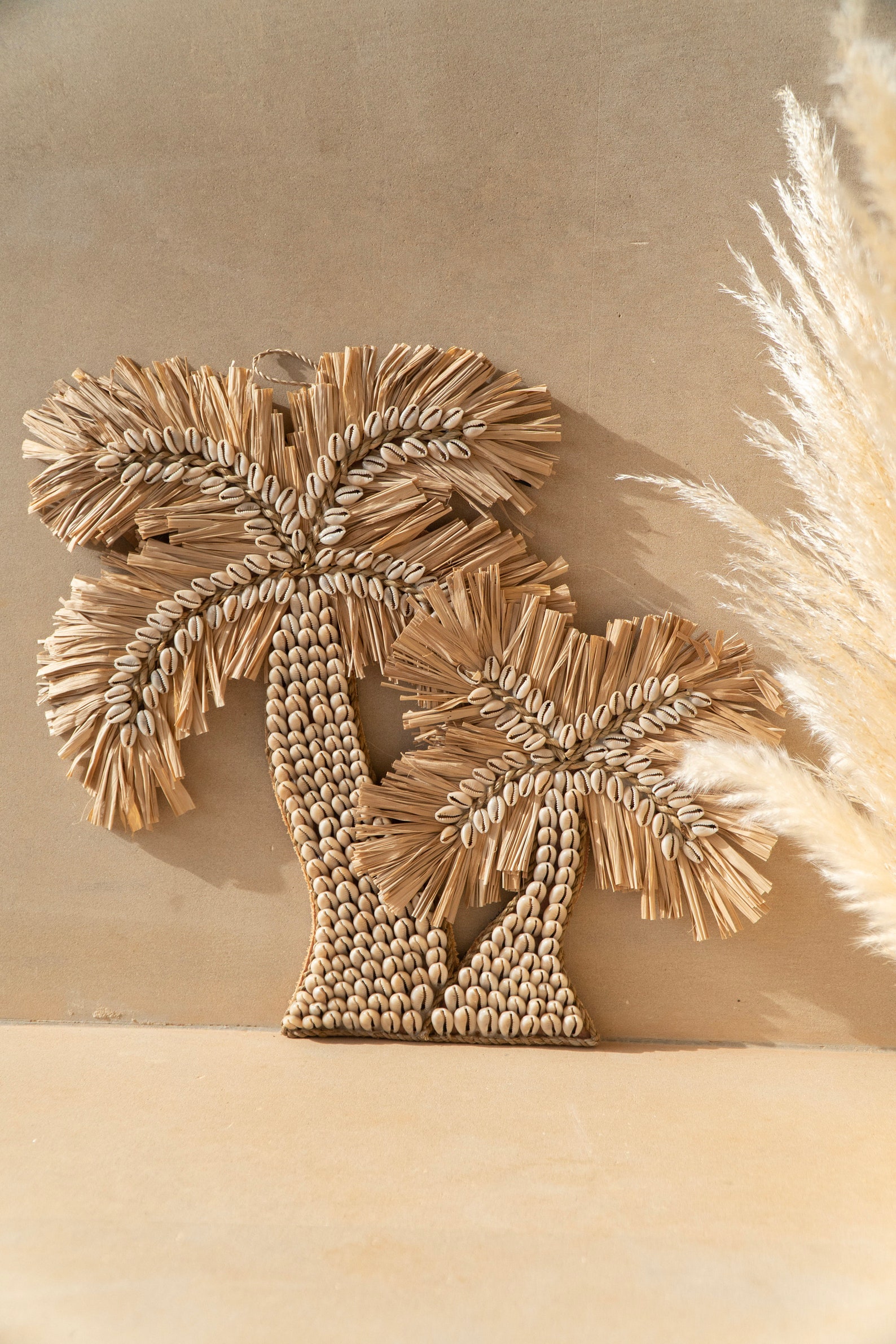 Raffia and Shells Palm Tree - Etsy