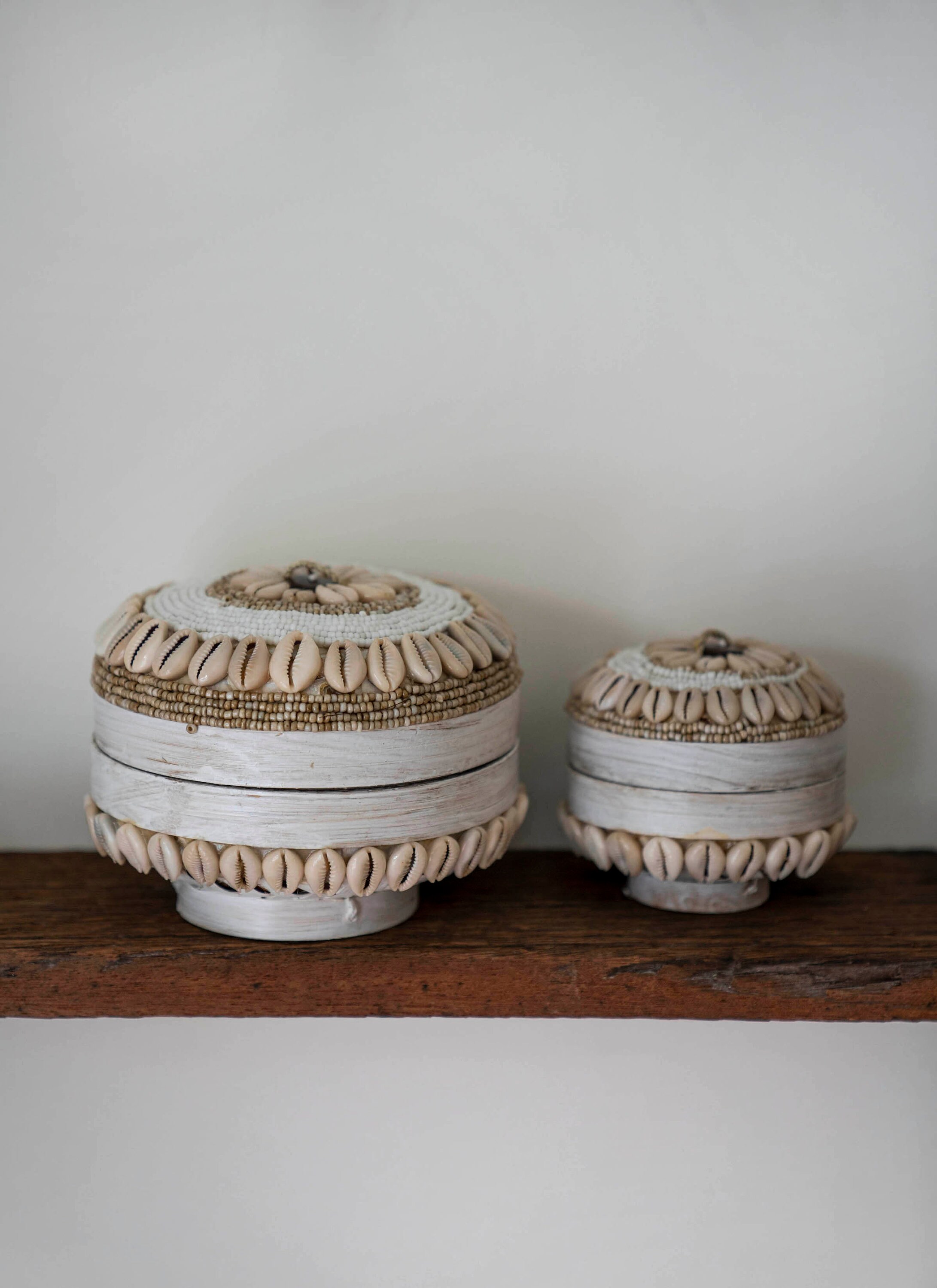 Offering Boxes Bhoma SET of Three Round Decorative Boxes, Handmade ...