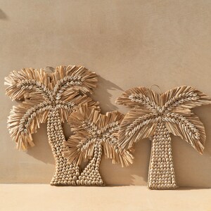 Raffia and Shells Palm Tree - Etsy