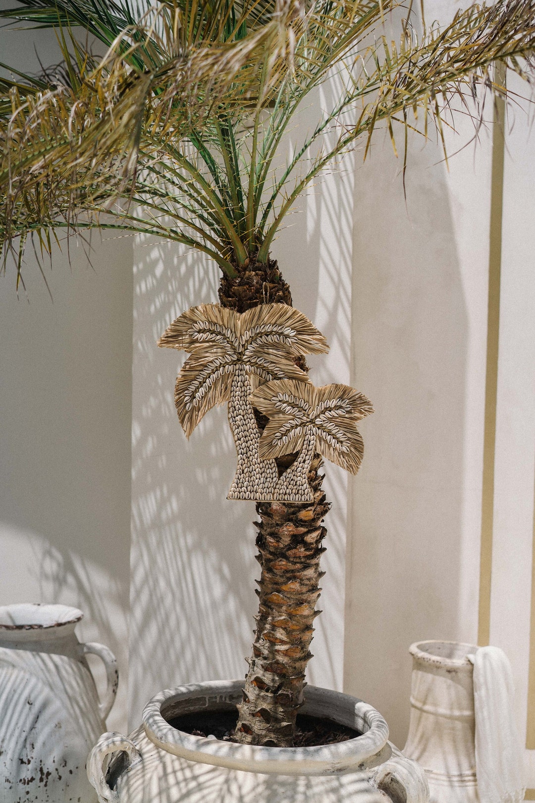 Raffia and Shells Palm Tree - Etsy
