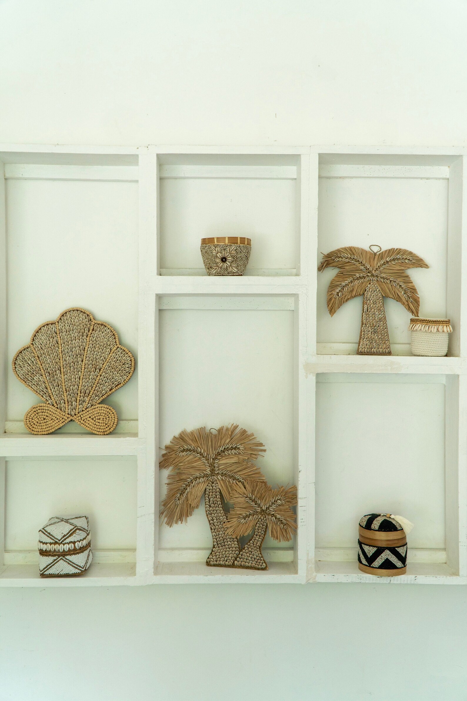 Raffia and Shells Palm Tree - Etsy
