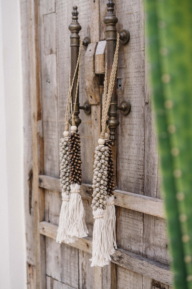 Long Seashells Tassel Boho Coastal Handmade - Etsy