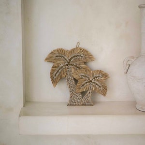 Raffia and Shells Palm Tree - Etsy