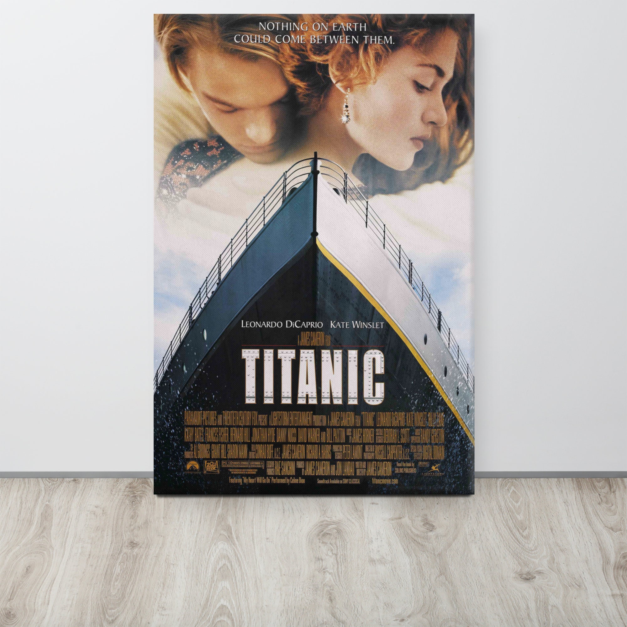 Titanic Movie Poster Leonardo Dicaprio 24x36 Thick Gallery Wrapped ...